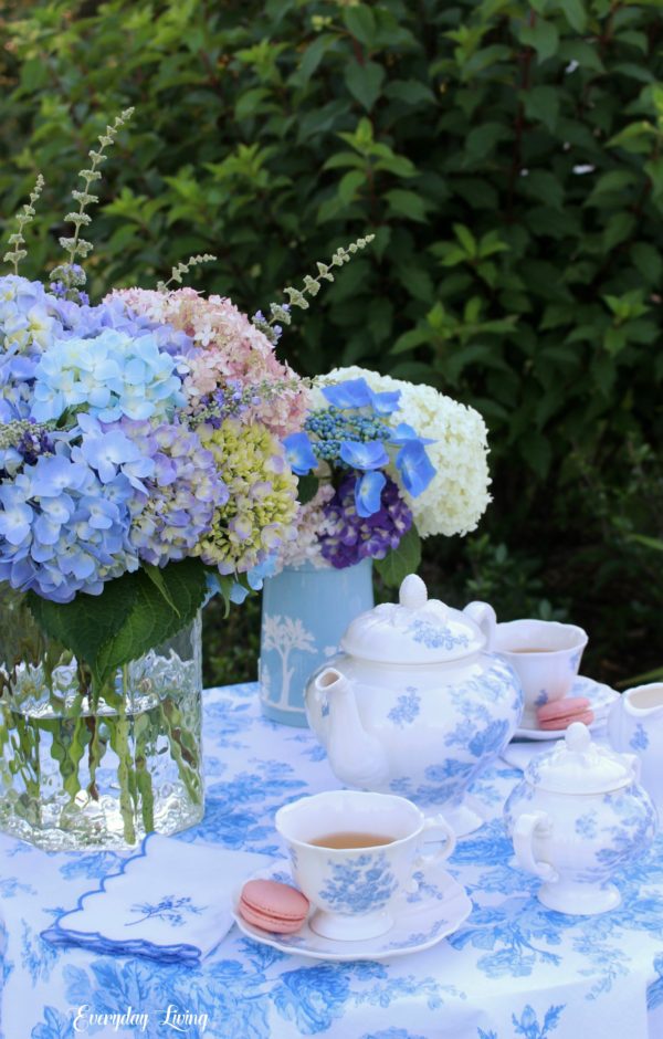 Tea & Hydrangeas