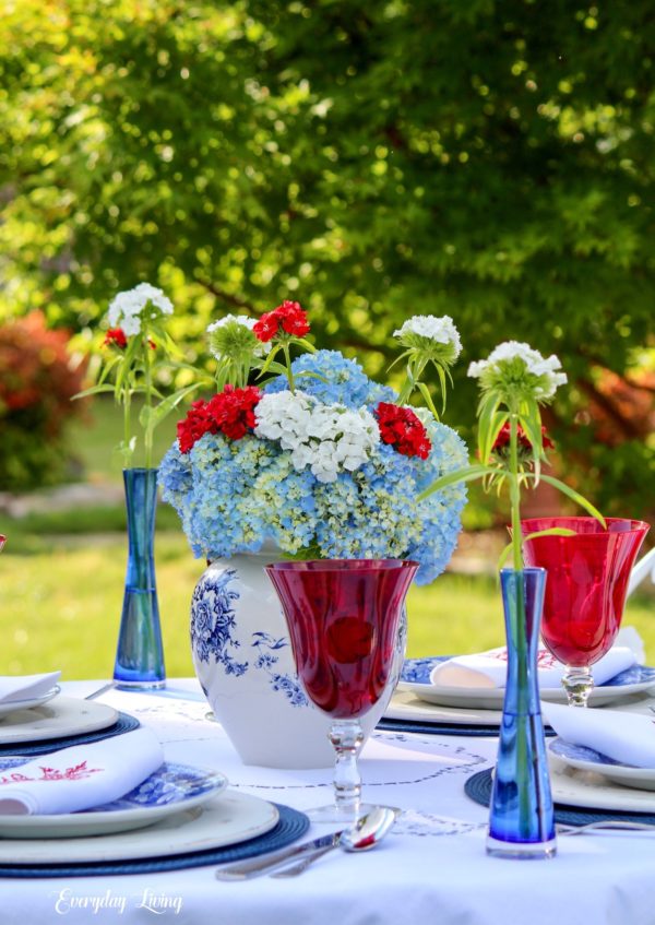 Red White & Blue Tablescape Inspiration